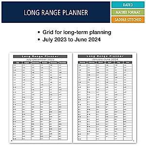 Elan Publishing Company Academic Calendar - 13 Months (July 2023 - July 2024) 7" X 10" Saddle-Stitched Dated for 2023-2024 Academic Year