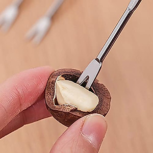 20 Pcs Robust and Lobster Forks, Sea Food Tools Set, Nut Cracker, Nut Picker Tool Fruit Fork Stainless Steel Walnut Clip Silver Colour Kitchen Gadgets