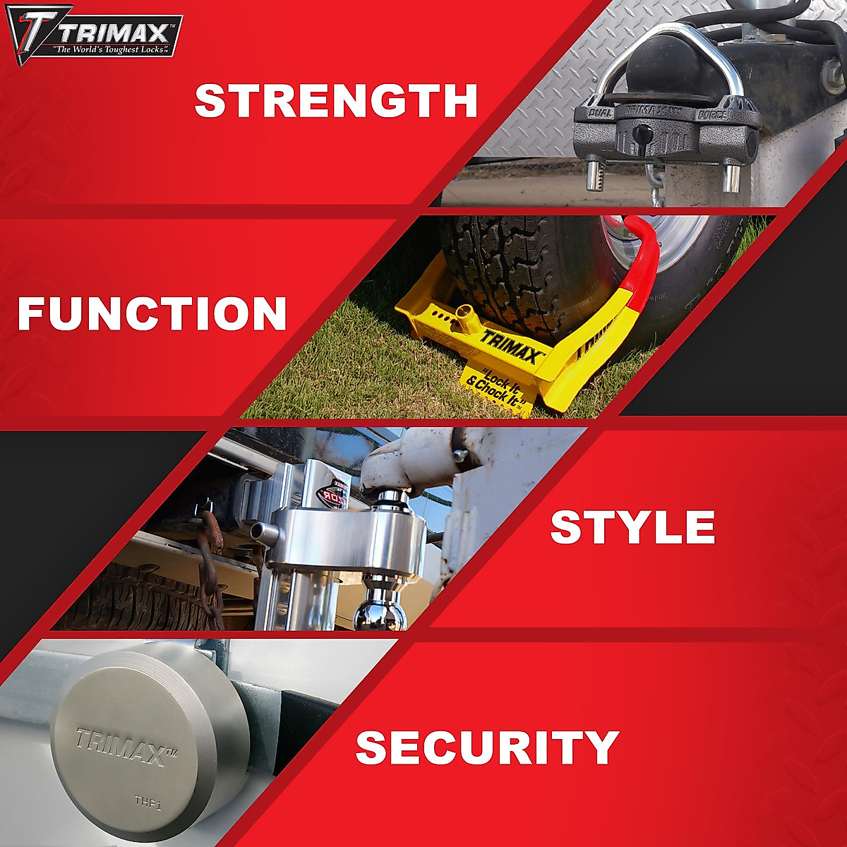 Trimax TAR300 Anti-Rattle 5/8" Keyed Receiver Locking Pin System