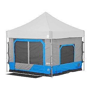 E-Z UP Camping Cube 6.4, Converts 10' Straight Leg Canopy into Camping Tent (CANOPY/SHELTER NOT INCLUDED), Splash