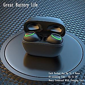 Xmenha Black Wireless Tiny Smallest Invisible Earbuds Hidden Discreet for Work Bluetooth Invisible Hidden Headphones Micro Sleep Mini Earbuds Small Ear Canals Side Sleepers Sleepping Buds