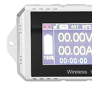 Battery Capacity Tester, VAT‑1300 Coulomb Time Meter DC Voltage Current Meter Amp Meter Gauges DC Multimeter for Voltage Current