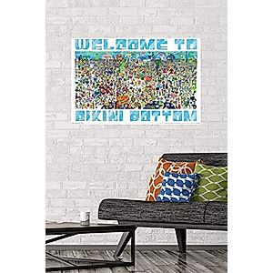 Trends International Nickelodeon Spongebob - Every Character Ever 19 Wall Poster, 22.375" x 34", Unframed Version