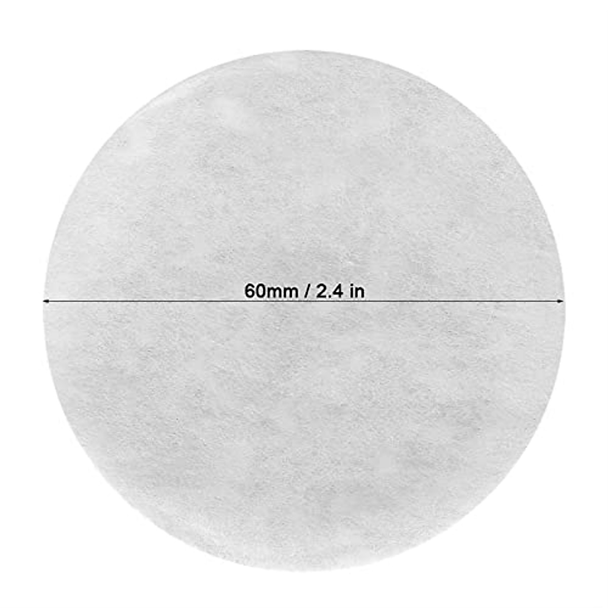 YYQTGG Coffee Filters, Paper Filters 60mm Round Coffee Maker Filters Safe Moka Pot Filter Unbleached Paper Heat Resistance for Coffee Mocha (Brown)