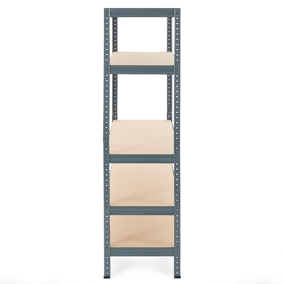 Trestles 36 x 72" Multipurpose 5 Tier Adjustable Storage Metal Frame Shelving Unit Boltless Utility Rack for Warehouses and Garages, 800 lb Capacity