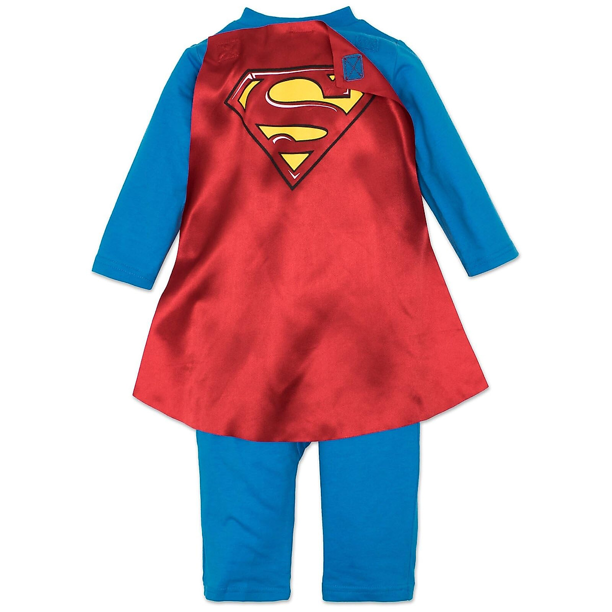 WARNER BROS Justice League Superman Infant Baby Boys Zip Up Cosplay Costume Coverall and Cape 18 Months