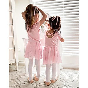 Stelle Girls Ballet Dance Students School Footed Tight (Toddler/Little Kid/Big Kid)(BP+WT+BK,6-8 Years)