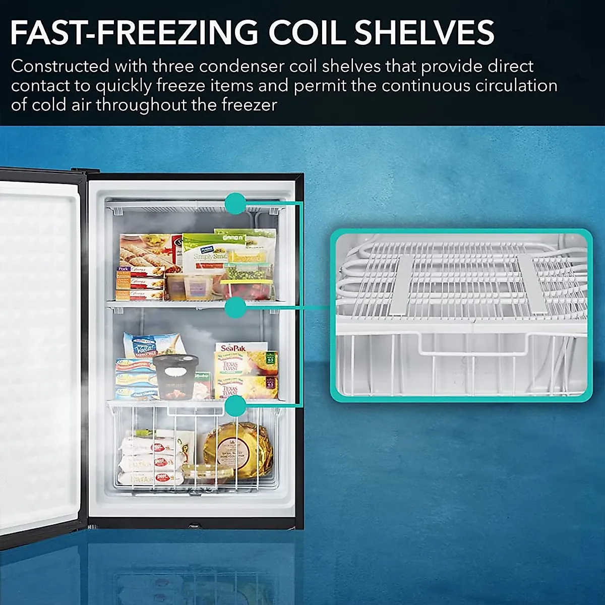 Whynter CUF-301BK 3.0 Cubic feet Energy Star Upright Freezer with Lock Black Bundle with 2 YR CPS Enhanced Protection Pack