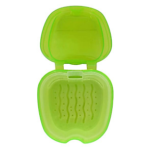 Ellylian Denture Bath Box Cup, Complete Clean Care for Dentures, Clear Braces, Mouth Guard, Night Guard & Retainers,Traveling