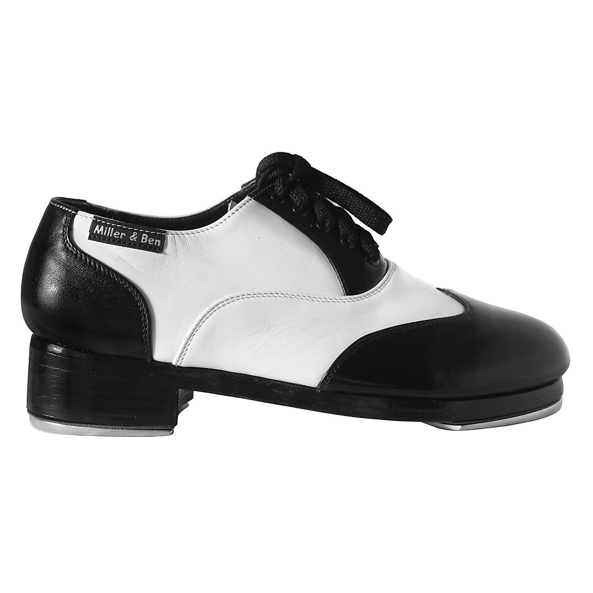 Miller & Ben Tap Shoes; Jazz-Tap Master; Black & White Professional Tap Shoes (38 EU)