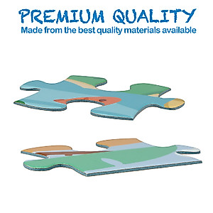 Jumbo Floor Puzzles for Kids Ages 3-5 4-8, Preschool Learning Toys Farm Animals Puzzles for Toddlers&Kids, 48 Pieces Blue Card Material (Animal World)