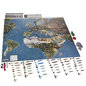 Avalon Hill Axis & Allies Europe 1940 Second Edition WWII Strategy Board Game, with Extra Large Gameboard, Ages 12 and Up, 2-6 Players