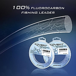 KastKing Kovert Blue Water Fluorocarbon Leader Fishing Line, 25LB, 50Yds