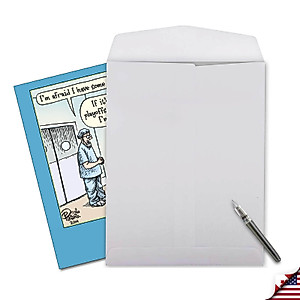 NobleWorks - Big Funny Birthday Greeting Card 8.5 x 11 Inch with Envelope (1 Pack) Large Jumbo Bday Bad News J9770