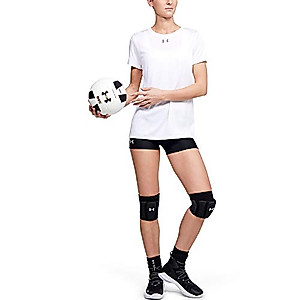 Under Armour Women's Team Shorty 3 , Black (001)/White , Small