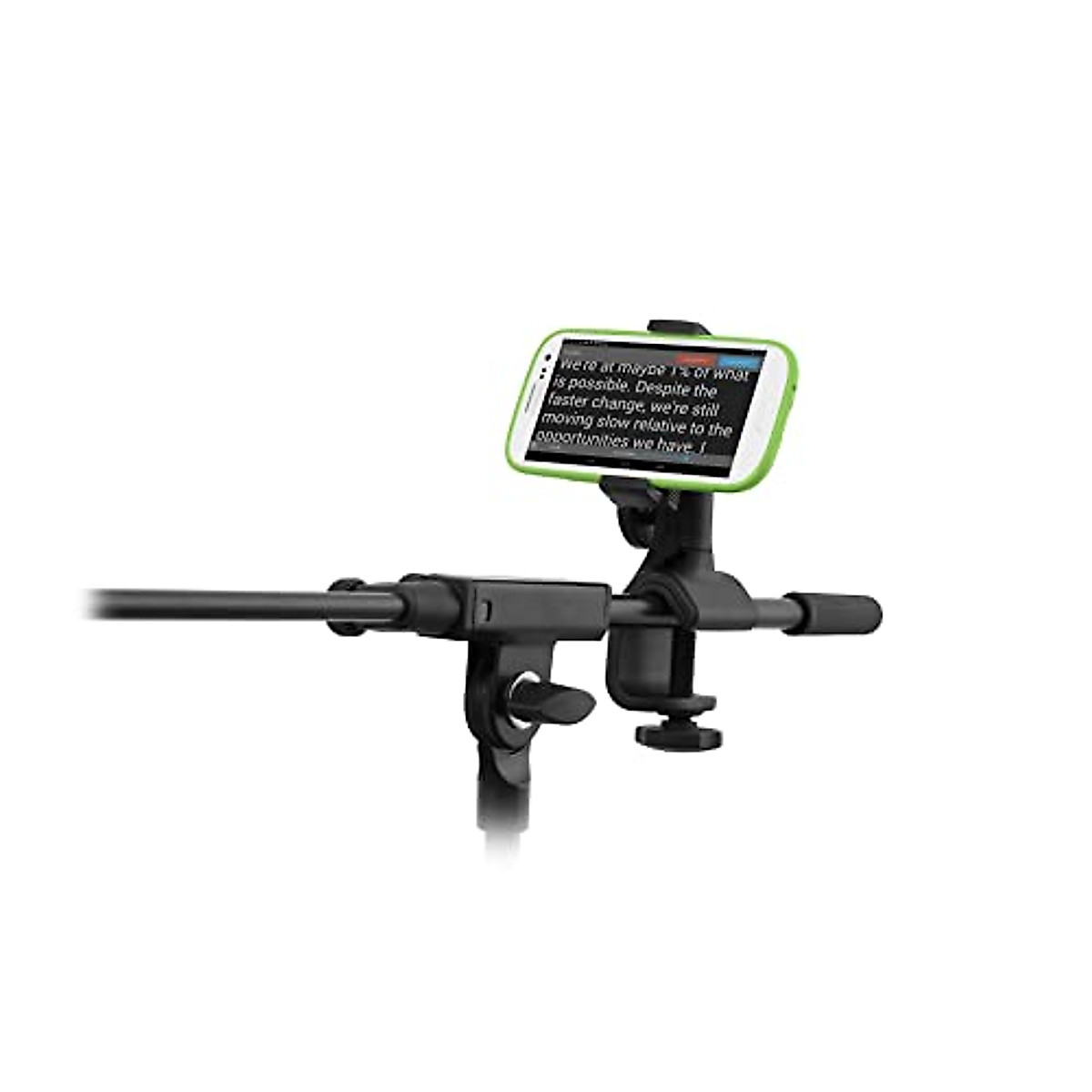 IK Multimedia iKlip Xpand Mini mic Stand Phone Holder, Compatible with iPhone & Android Smartphones 3.5" to 6", with Adjustable 360° Swivel