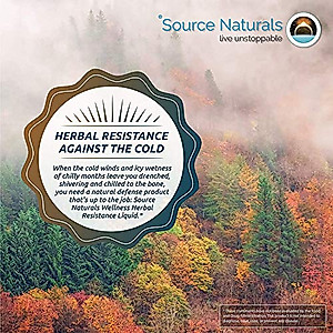 Source Naturals Herbal Resistance - Contains Echinacea, Yin Chiao, Elderberry, & More - 2 Fluid oz
