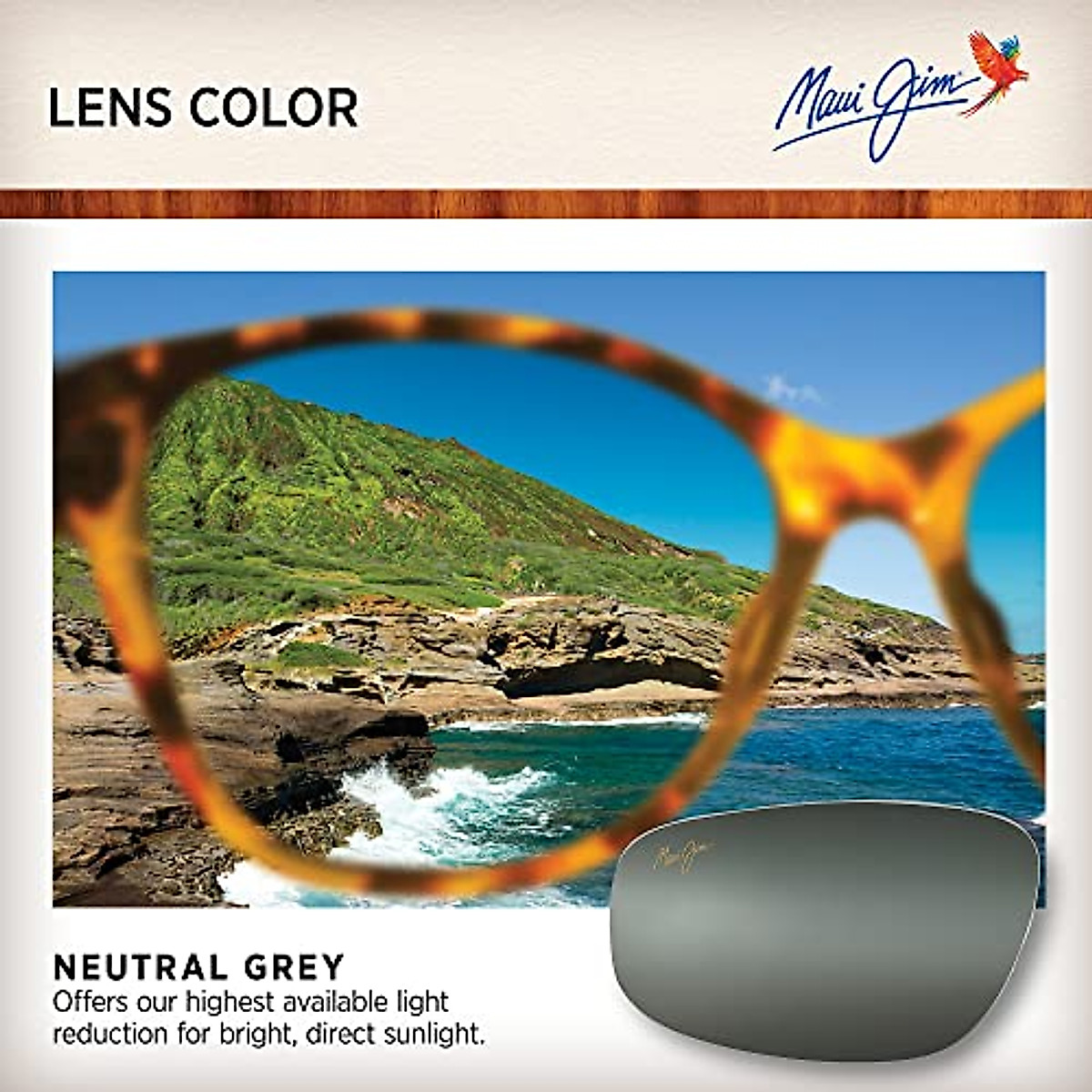 Maui Jim Baby Beach Aviator Sunglasses, Silver Frame/Neutral Grey Lens, One Size