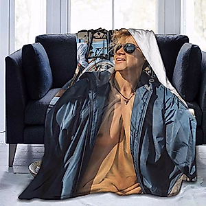 Rudy Pankow J.J. Maybank Soft and Comfortable Wool Fleece Throw Blankets Yoga Blanket Beach Blanket Suitable for Home and Tourist Camping