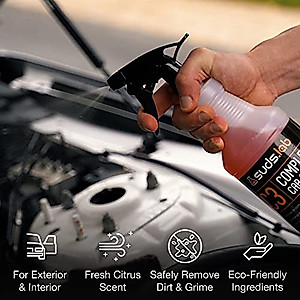 Suds Lab C3 Complete Car Cleaner, Multipurpose Car Wash Solution for Interior and Exterior Cleaning, Spray for Automotive Detailing, 32 oz