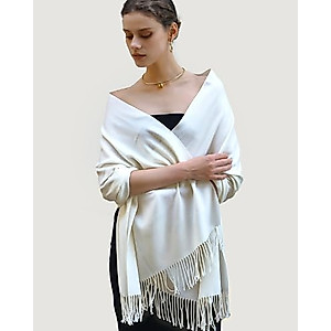 FURTALK Womens Pashmina Shawl Wraps Cashmere Feel Winter Scarf Soft Warm Blanket