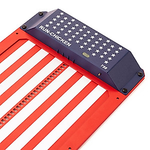 RUN-CHICKEN Automatic Chicken Coop Door Opener with Timer, Programmable Light Sensor, Battery Powered, Delay Options, Aluminum, Model T50, (USA Special)