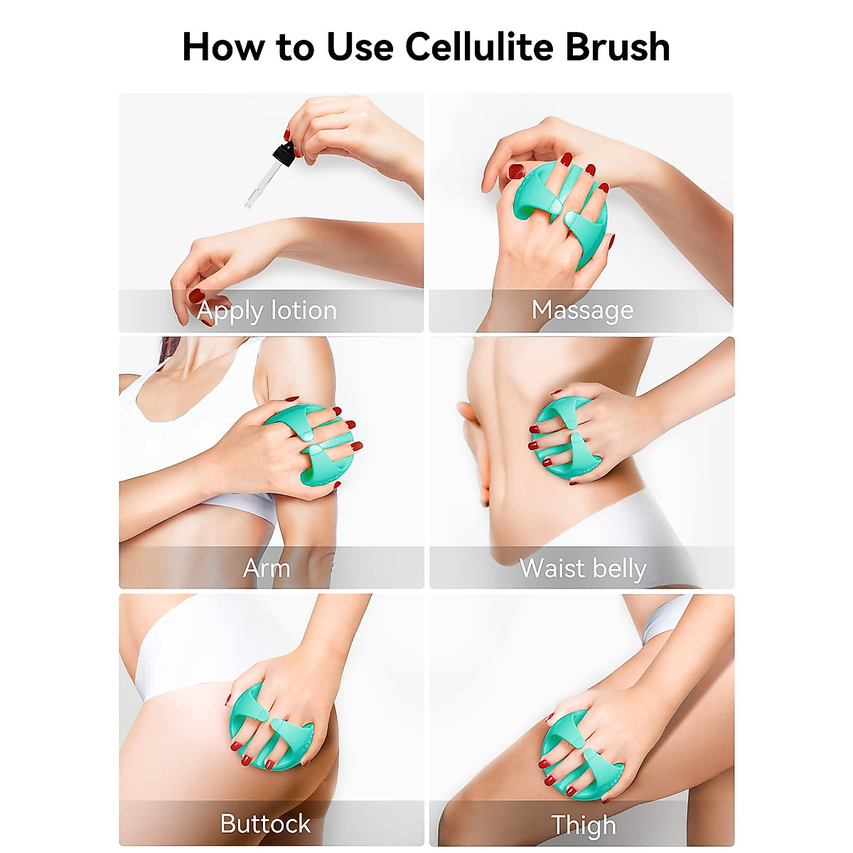 HEETA Hair Scalp Massager and Anti Cellulite Massager, Scalp Scrubber for Hair Growth, Silicone Cellulite Remover for Exfoliator, Skin and Hair Care brush for Women, Men, and Kids (Pink & Green)