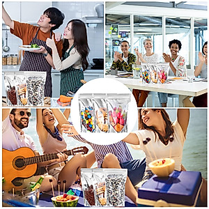 200 PCS Candy Bags, Sealable Heavy Duty Clear Mylar Food Storage Bags, Container Sets, Plastic Zipper Food Coffee Candy Storage, Refoldable Bags And Heat Sealable Food Storage (5" x 8")