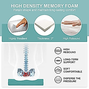 Wellsin Outdoor Chair Cushions for Patio Furniture - Patio Chair Cushions Set of 4 - Waterproof Square Corner Outdoor Seat Cushions 18.5"X16"X3", Teal