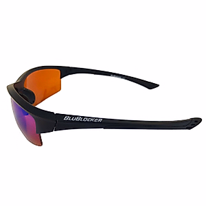 BluBlocker Black Stinger Polarized with Blue Mirror Lens - 4214K