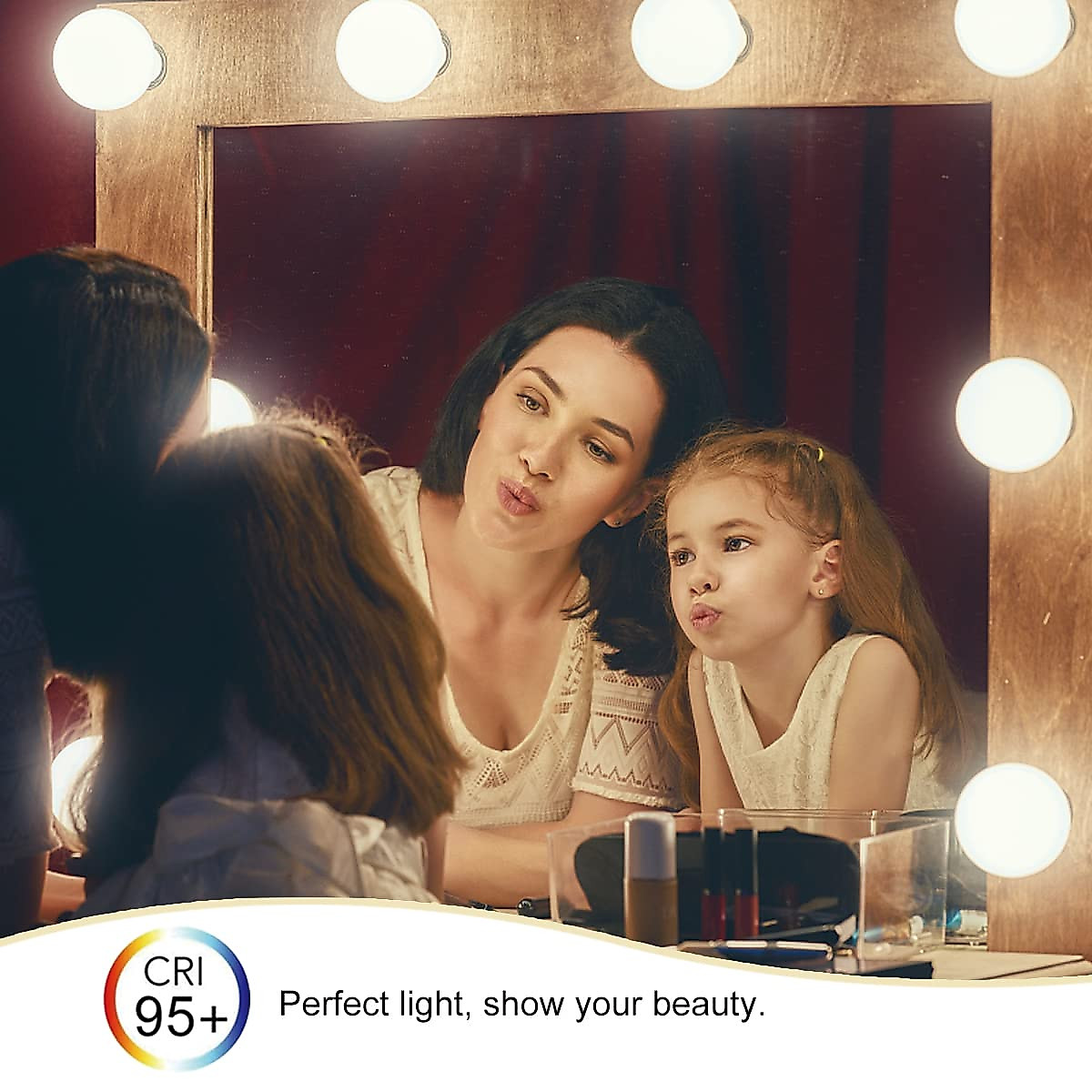 6 Pack G25 Globe LED Light Bulbs, Dimmable LED Edison Bulbs 5W Equivalent 40 Watt, Warm White 2700K, 450LM, E26 Base, Milky LED Filament Bulbs for Bedroom Makeup Mirror Lights Led Bathroom Lights