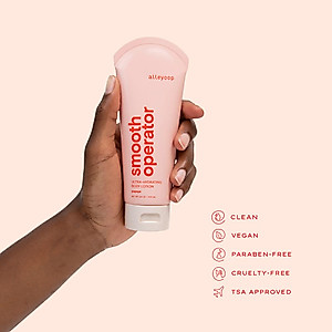 Alleyoop Smooth Operator Stubble-Softening Body Moisturizer - Vitamin A, C, E and Jojoba Oil Hydrate and Soften Your Skin - Works for Pre and Post Shave - Cruelty-Free and Paraben Free