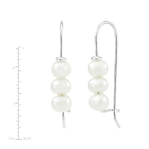 Silpada 'Dots of Joy' Freshwater Cultured Pearl Drop Earrings in Sterling Silver