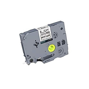 IDIK 1PK White on Clear Standard Laminated Label Tape Compatible for Brother P-Touch TZe-115 TZ115 TZe115(6mm x 8m)