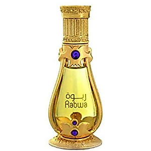 RASASI Rabwa for Men and Women Unisex 19ml(0.6 oz) | Concentrated Perfume Oil | Smooth Woody and Patchouli Notes Enhanced by Bergamot | Elegant Bottle