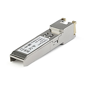 StarTech.com Dell EMC SFP-1G-T Compatible SFP Module - 1000BASE-T - SFP to RJ45 Cat6/Cat5e - 1GE Gigabit Ethernet SFP - RJ-45 100m - (SFP1GTEMCST)