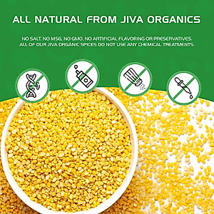 Jiva Organic Yellow Moong Dal 2 Pound - Non-GMO - Great for Kitchari - Split Mung Beans Washed