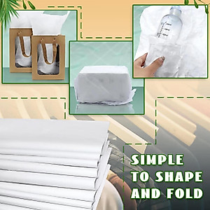 RYKOMO 100 Sheets 24 x 36 Inch Acid Free Archival Tissue Paper Unbuffered No Acid Paper White No Lignin Free Packing Tissue Paper for Preserving Clothing Storage Textiles Present Wrap