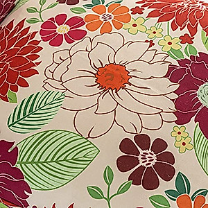 Makimoo Set of 4 Outdoor Dining Chair Cushions, Comfort Patio Seating Cushions, 44 x21x4.5 inch, Single Welt and Zipper, Blooming Fiesta