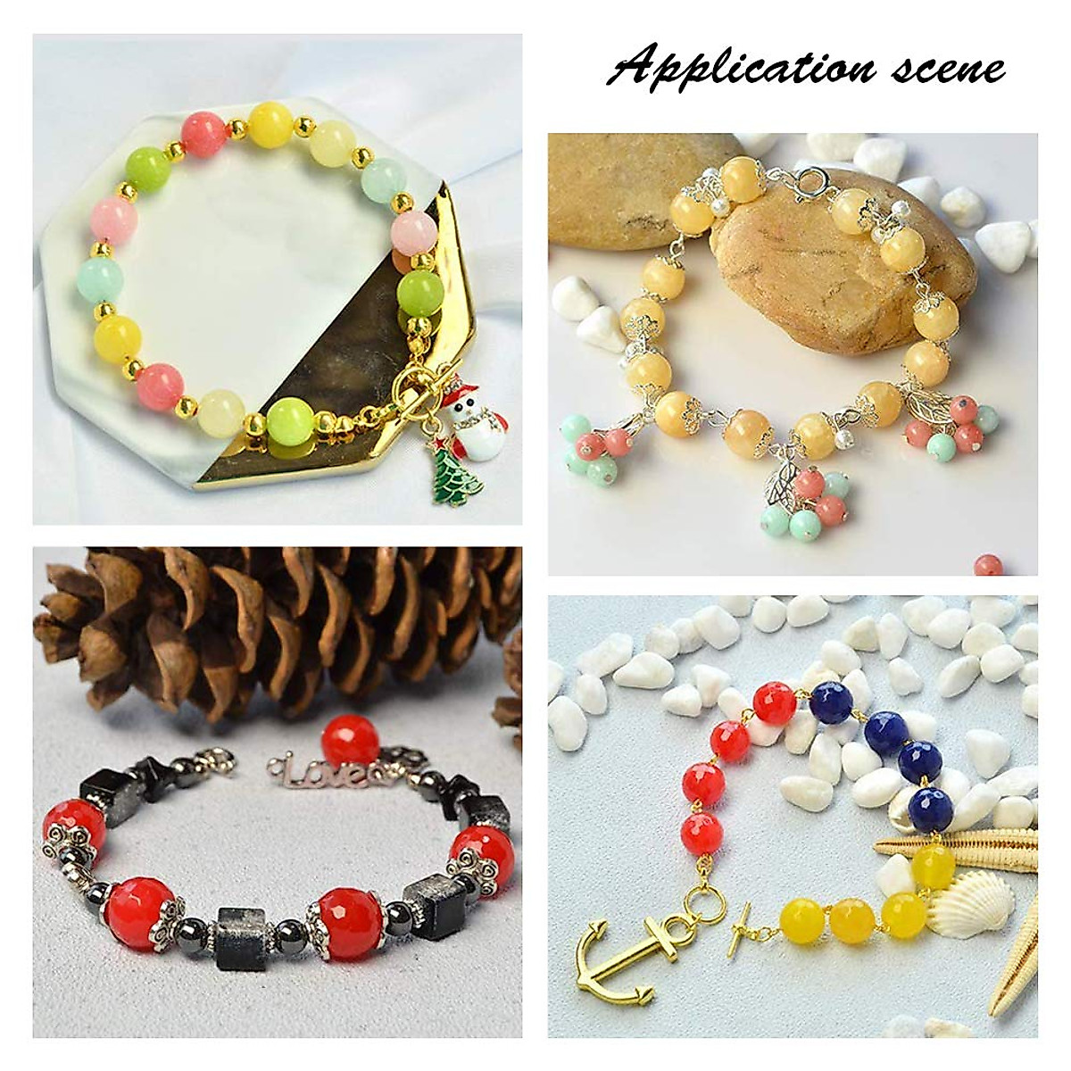 PH PandaHall 1400pcs 24 Color Frosted Glass Beads for Jewelry Making, 6mm Candy Color Frosty Beads Matte Loose Spacer Beads for Friendship Bracelets Necklace Earring Jewelry Making