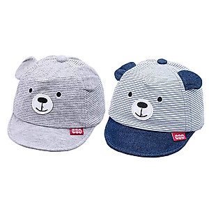 Sun Hat for Baby Boy Girl, Soft Cotton Hat for Baby Toddler, Kids Baseball Caps for Little boy Girl Spring Summer Sun hat (3-12 Months