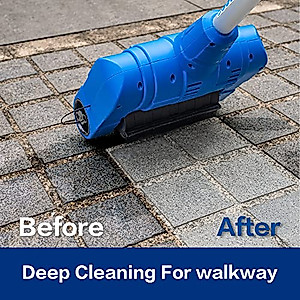 SICENXTOOLS Grout Cleaner for Tile Floors Electric Grout Cleaner Machine Tile cleaner Bundle with A Power Roller Brush Work for Whole House and Big Garden(Grout cleaner bundle)