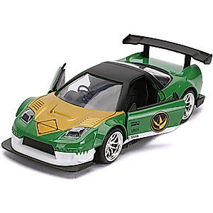 Jada Toys Power Rangers 1:32 Green Ranger 2002 Honda NSX Type-R Die-cast Cars, Toys for Kids and Adults