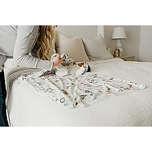 Large Premium Knit Baby Swaddle Receiving Blanket"Jo" by Copper Pearl