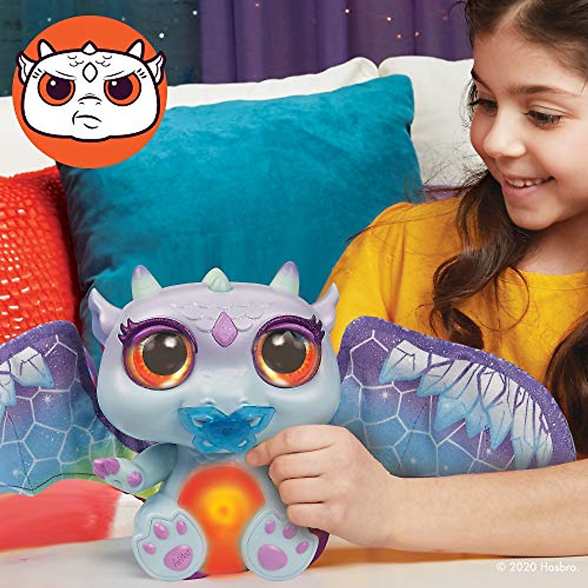 FurReal Moodwings Snow Dragon Interactive Pet Toy, 50+ Sounds & Reactions, Ages 4 and Up (Amazon Exclusive)