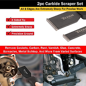 Titan 17016 2-Piece Carbide Scraper Set