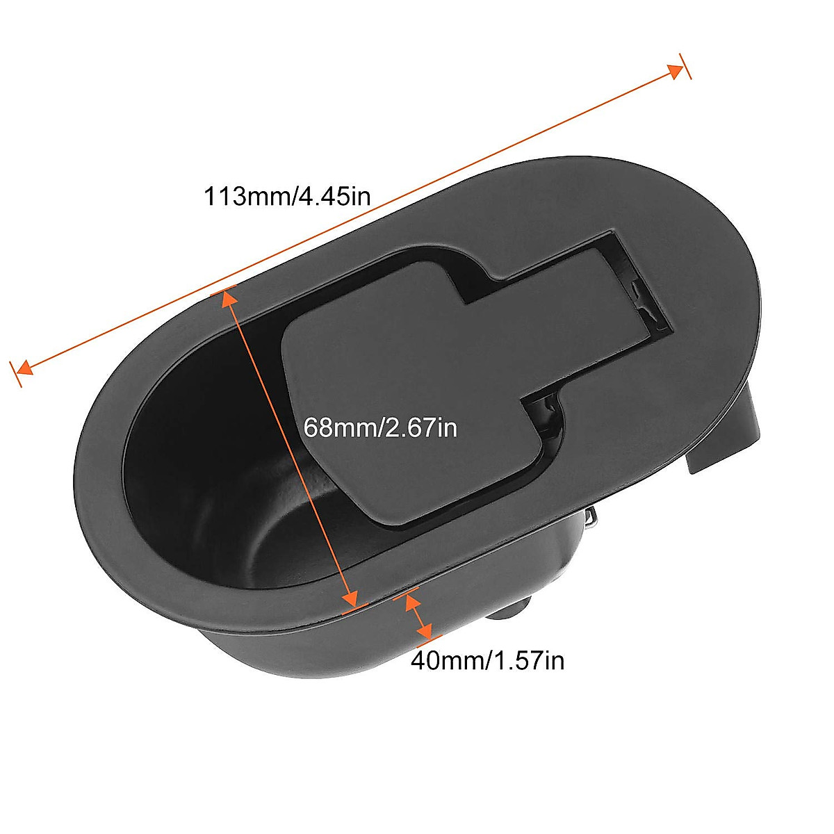 STARVAST Recliner Couch Release Handle Pack of 4, Universal Black Metal Recliner Pull Handle Replacement Parts Sofa Release Lever Handle fits Ashley and Major Recliner Brands