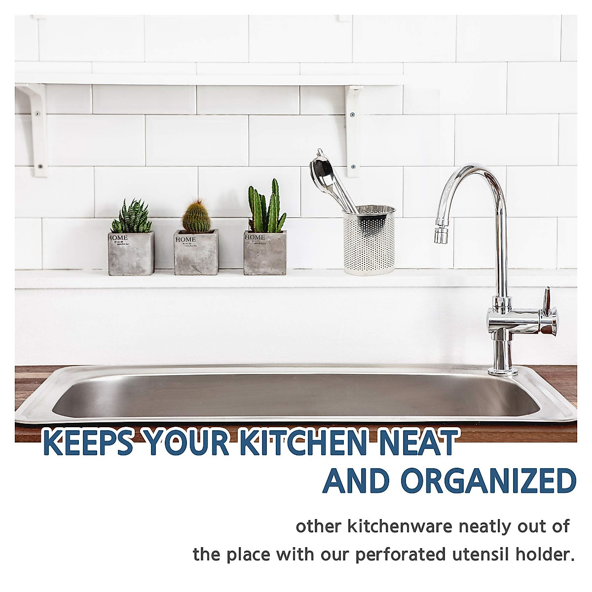 Utensil Drying Rack Chopstick Holder - Stainless Steel Silverware, Cutlery, Dish Drainer Basket for Dishwasher