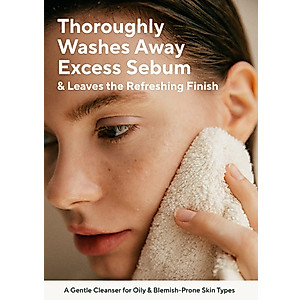 AROMATICA Tea Tree Balancing Foaming Cleanser 6.35oz / 180g, Vegan Double Cleanser Face Wash For Oily Skin, EWG Verified