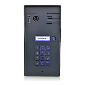 GBF Smart Video Door Phone & Doorbell Intercom System with a Smart keypad(PL963PMBL-POE)- 1080P Camera, Built in POE, Control Two Locks remotely, Timed Unlock